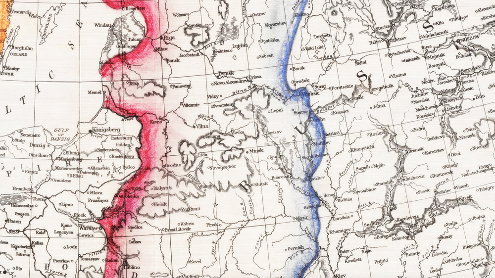 European Theater of Operations Color Map from 1944-1945