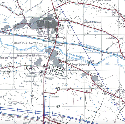 Fallujah, Iraq – 2004 Urban Operations Topographical Map
