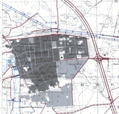 Fallujah, Iraq City Topographical Map