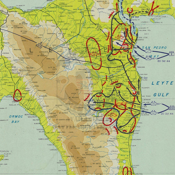 Physical Map Of Leyte