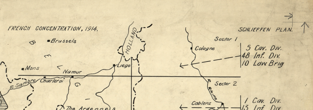 Schlieffen Plan (German Invasion of France) Battle Map