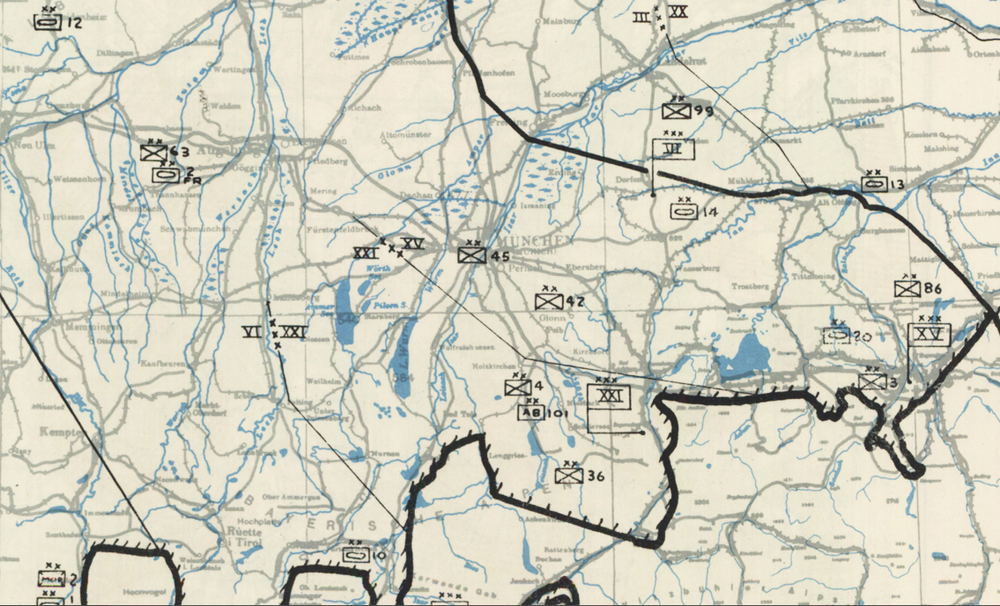 Victory in Europe Day Final Front Lines Battle Map